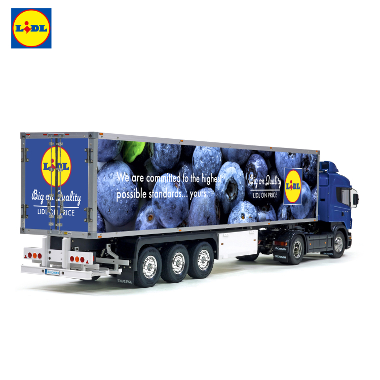 Tamiya 56319 56302 LIDL The Best Market Trailer Reefer Semi Box Huge ...