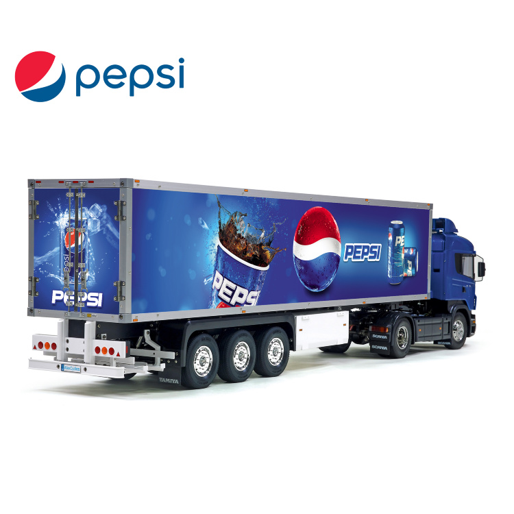 Tamiya 56319 56302 Reefer Box Trailer PEPSI Sponsor Side Decals ...