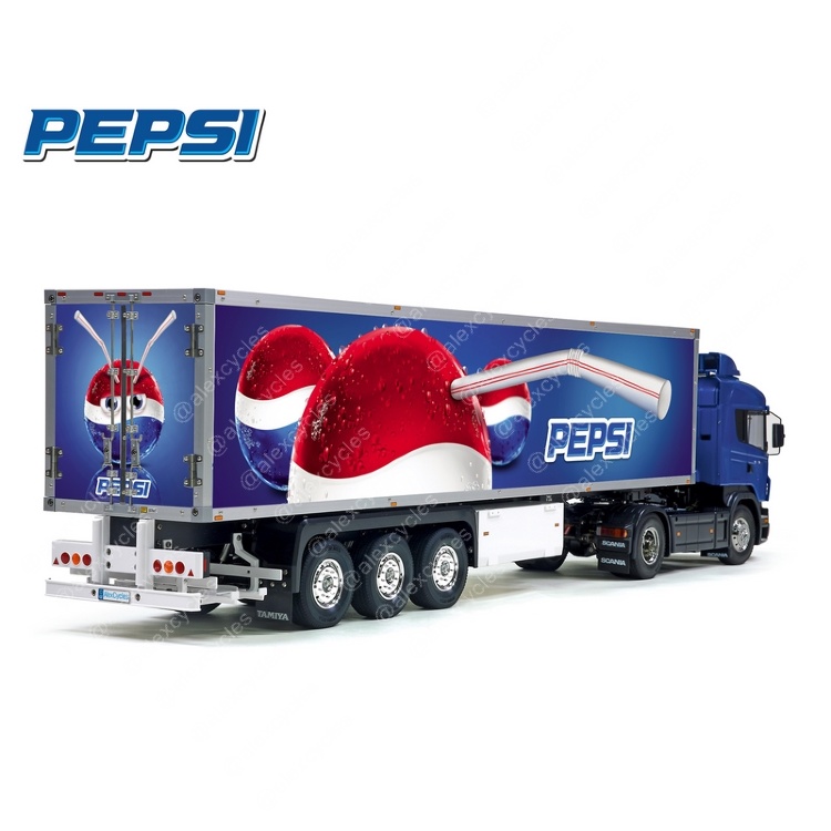 Tamiya 56319 56302 PEPSI Cola Sponsor Trailer Reefer Semi Box Huge Side ...