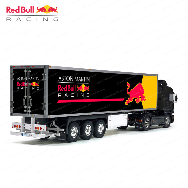 Tamiya 56319 56302 Aston Martin Redbull Racing Sponsor Trailer Reefer ...