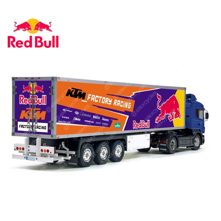 Tamiya 56319 56302 RedBull KTM Factory Racing Energy Drink Trailer ...