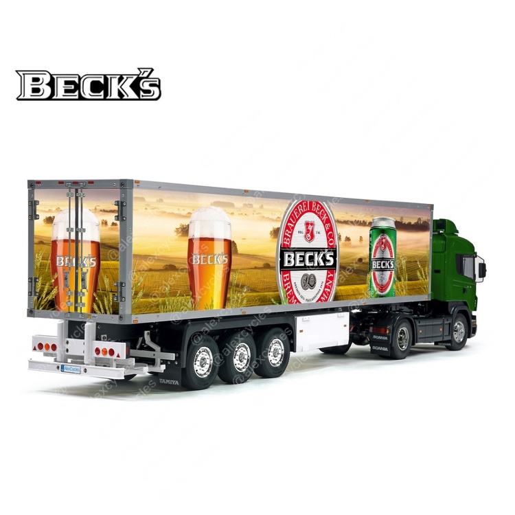 Tamiya 56319 56302 BECK'S Germany Beer Trailer Reefer Semi Box Huge ...