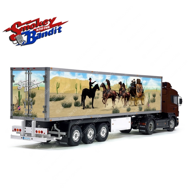 Tamiya 56319 56302 Smokey and the Bandit Movie Trailer Reefer Semi Box ...